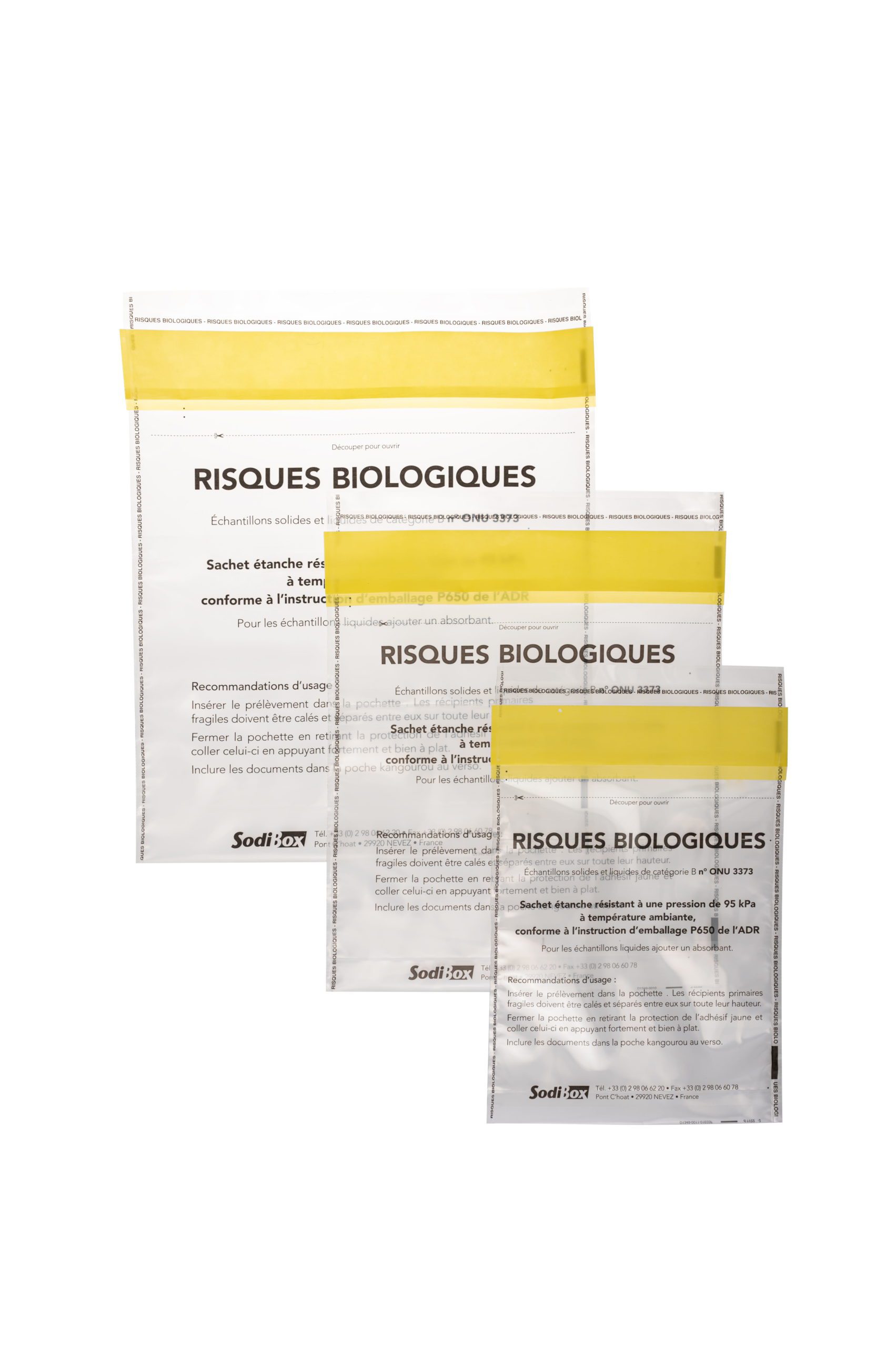 Fabricant sachet étanche pour le transport d'échantillon biologique