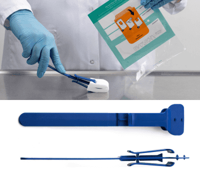Sponge with sampling stick for salmonella and listeria
